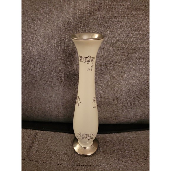 Accents | Vintage Pearl China Co Hand 22k Vase Silver 25th Anniversary ...